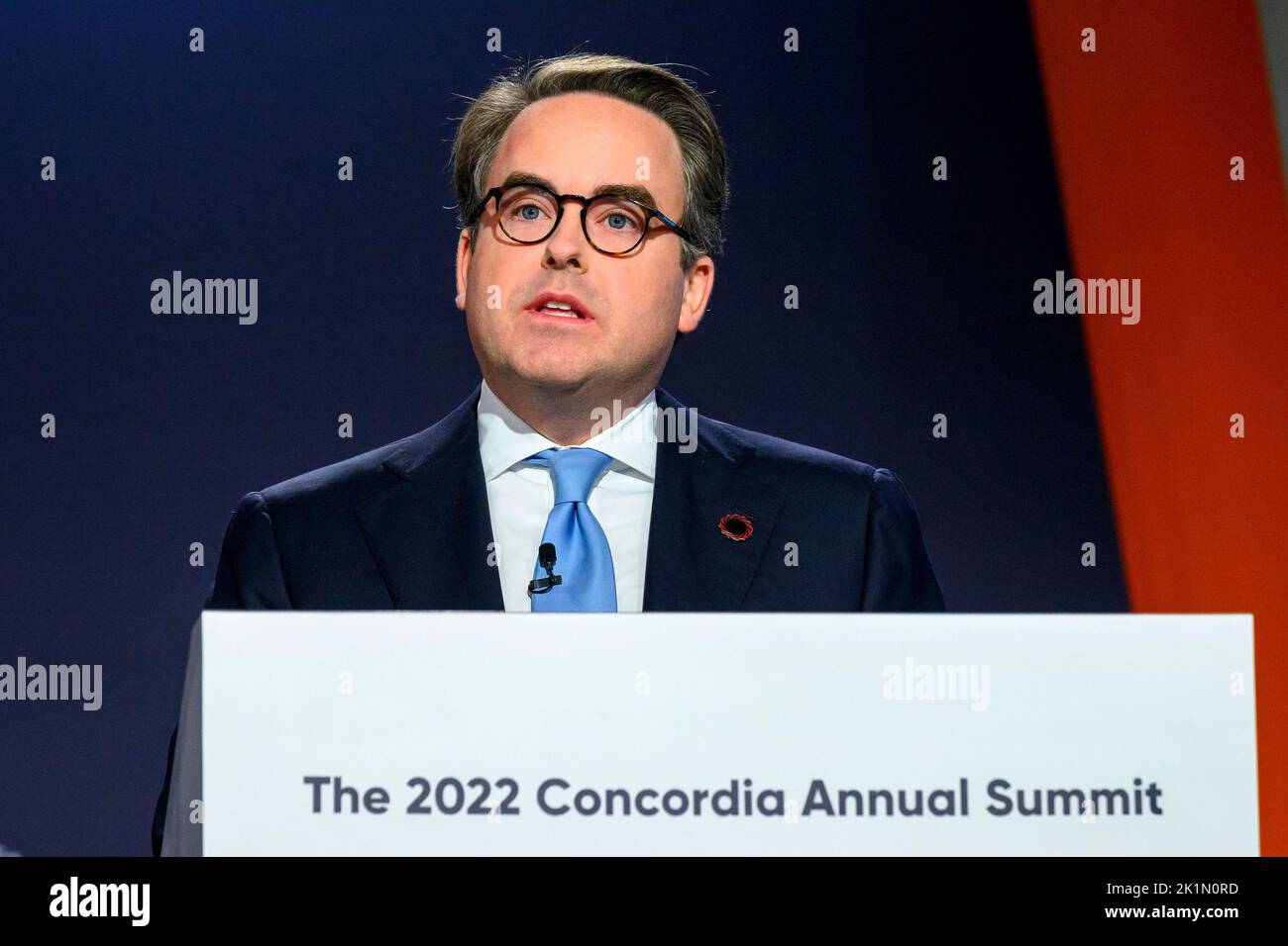 New York, USA. 19th Sep, 2022. Concordia's Co-Founder and CEO Matthew ...