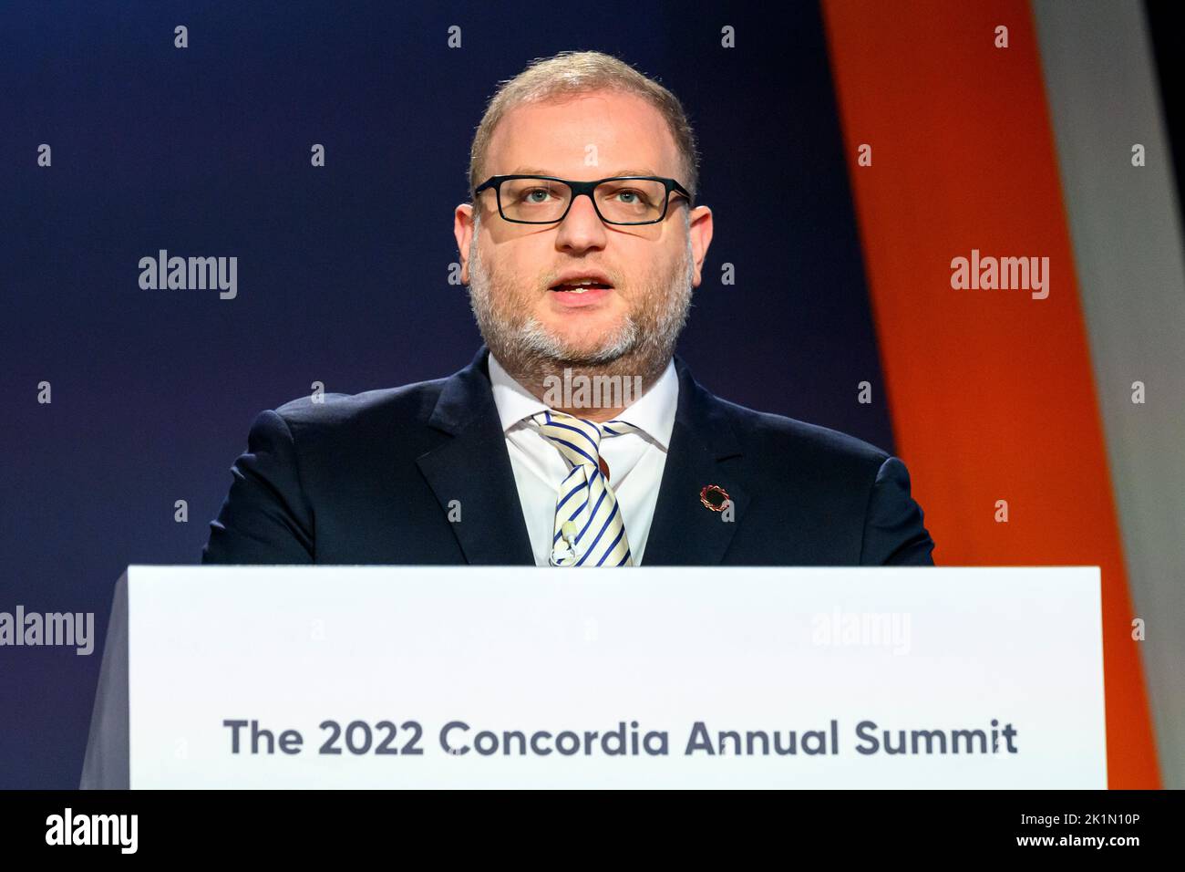 New York, USA. 19th Sep, 2022. Concordia Co-Founder & Chairman of the ...