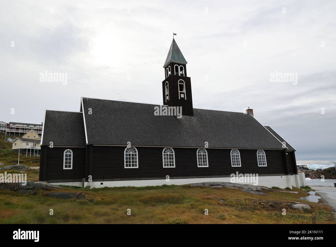 The old Zion Church of Ilulissat in Greenland, Denmark Stock Photo - Alamy
