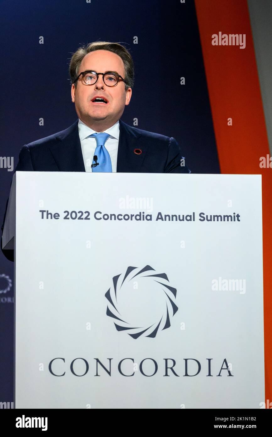 New York, USA. 19th Sep, 2022. Concordia's Co-Founder and CEO Matthew ...