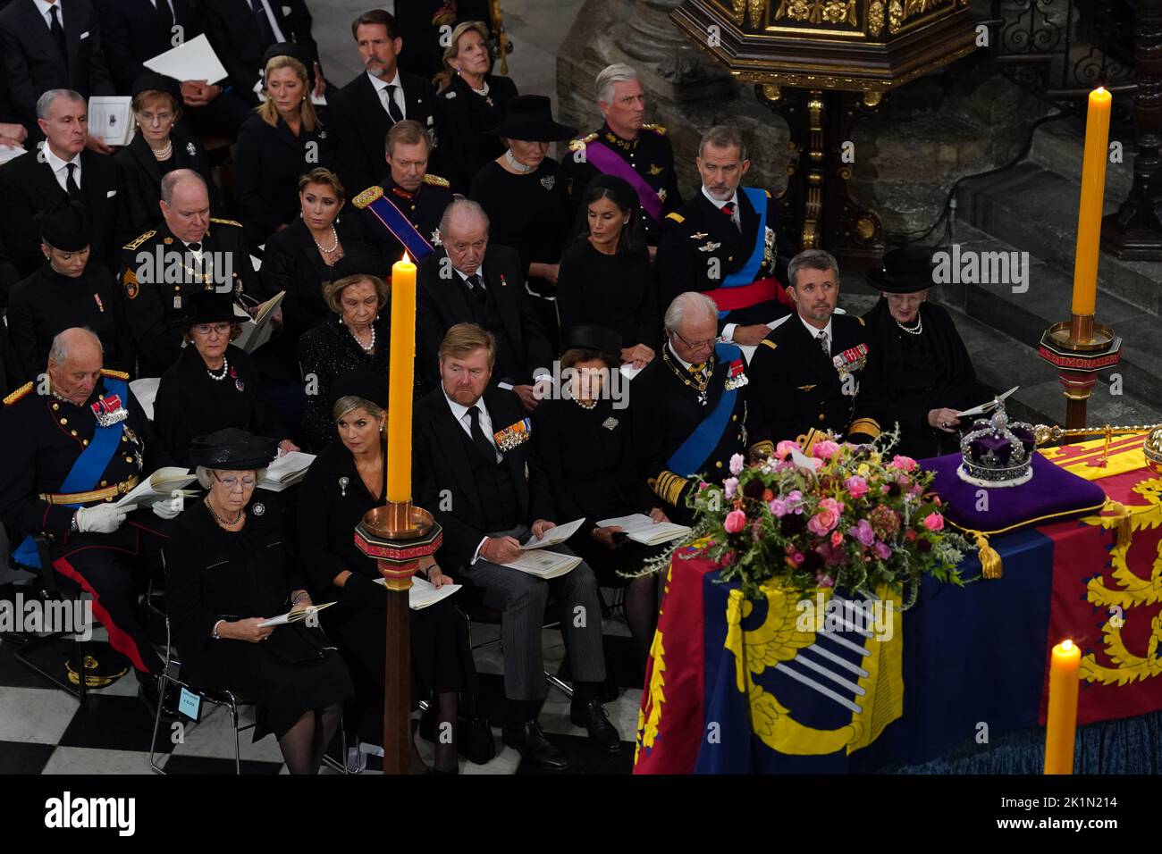 Foreign royals and dignitaries, including Prince Albert II and Princess ...