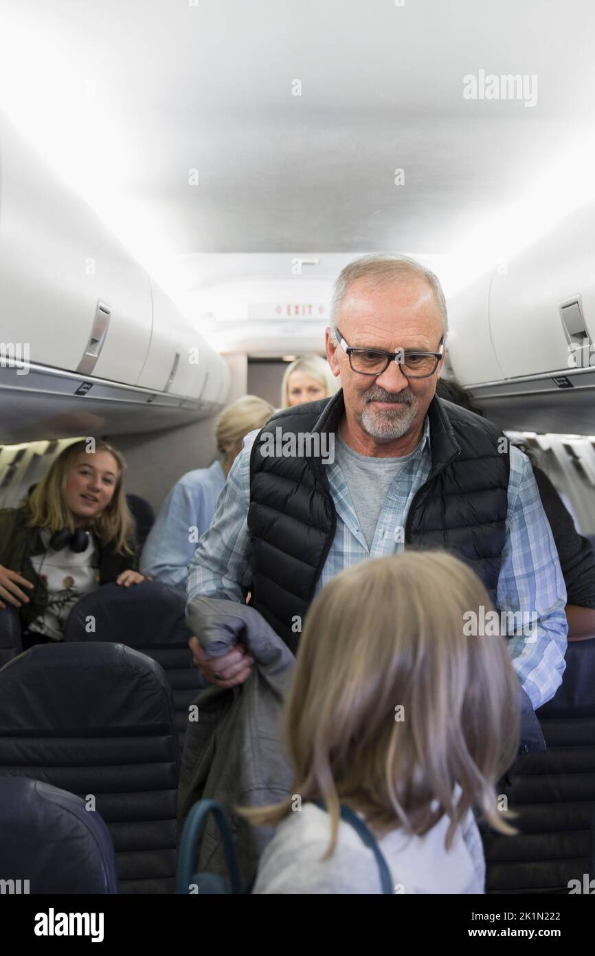 Airplane aisle hi-res stock photography and images - Alamy