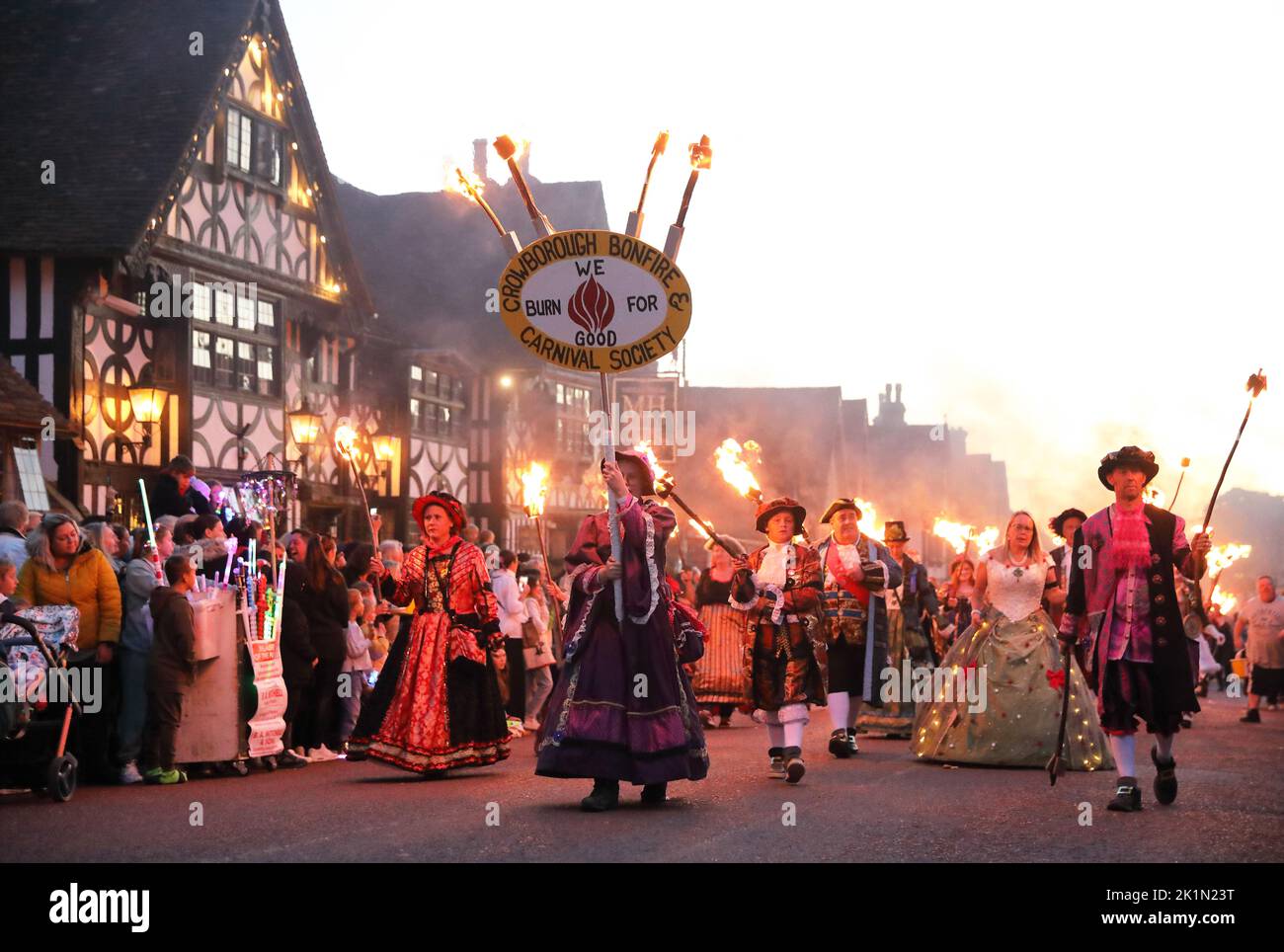 Mayfield Bonfire Society Carnival, September 2022, commemorating the 4 ...