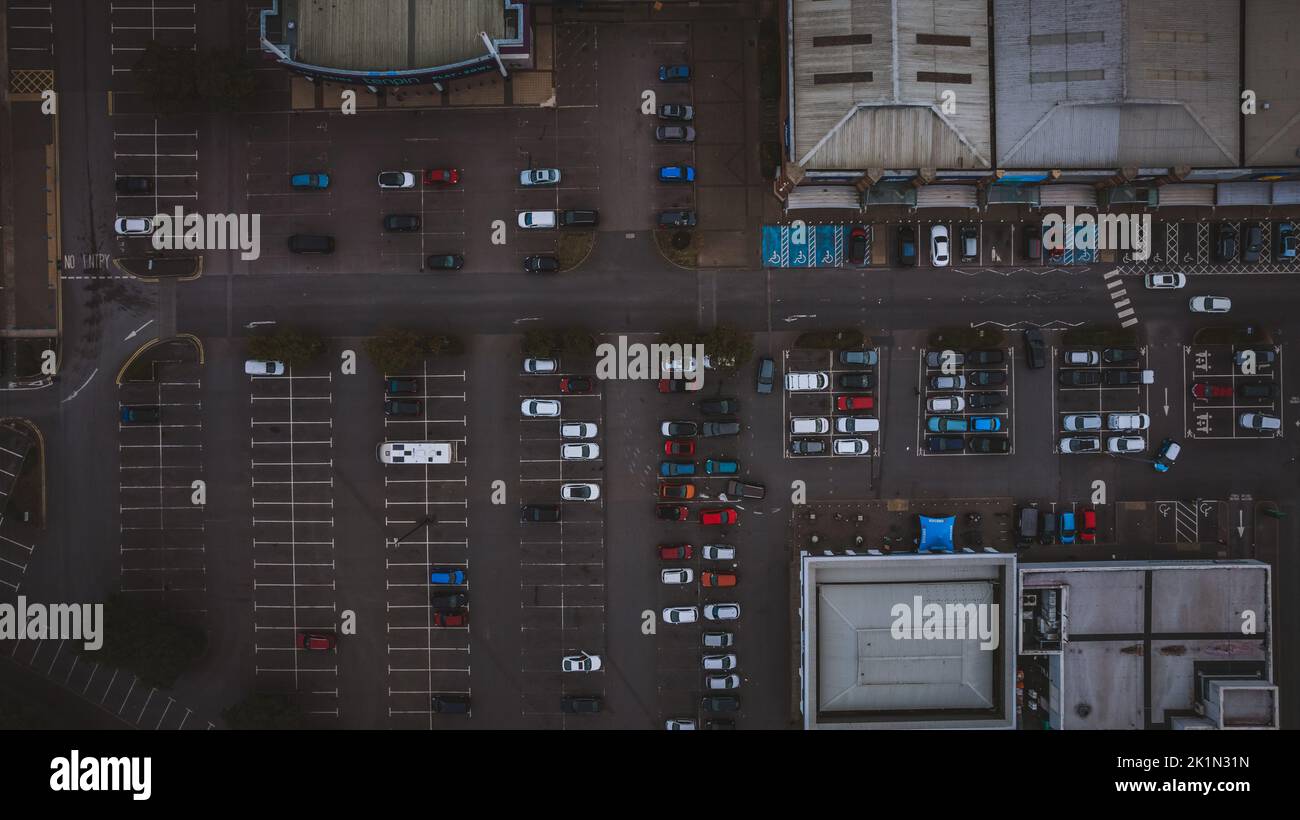 Ariel view from car park Stock Photo - Alamy