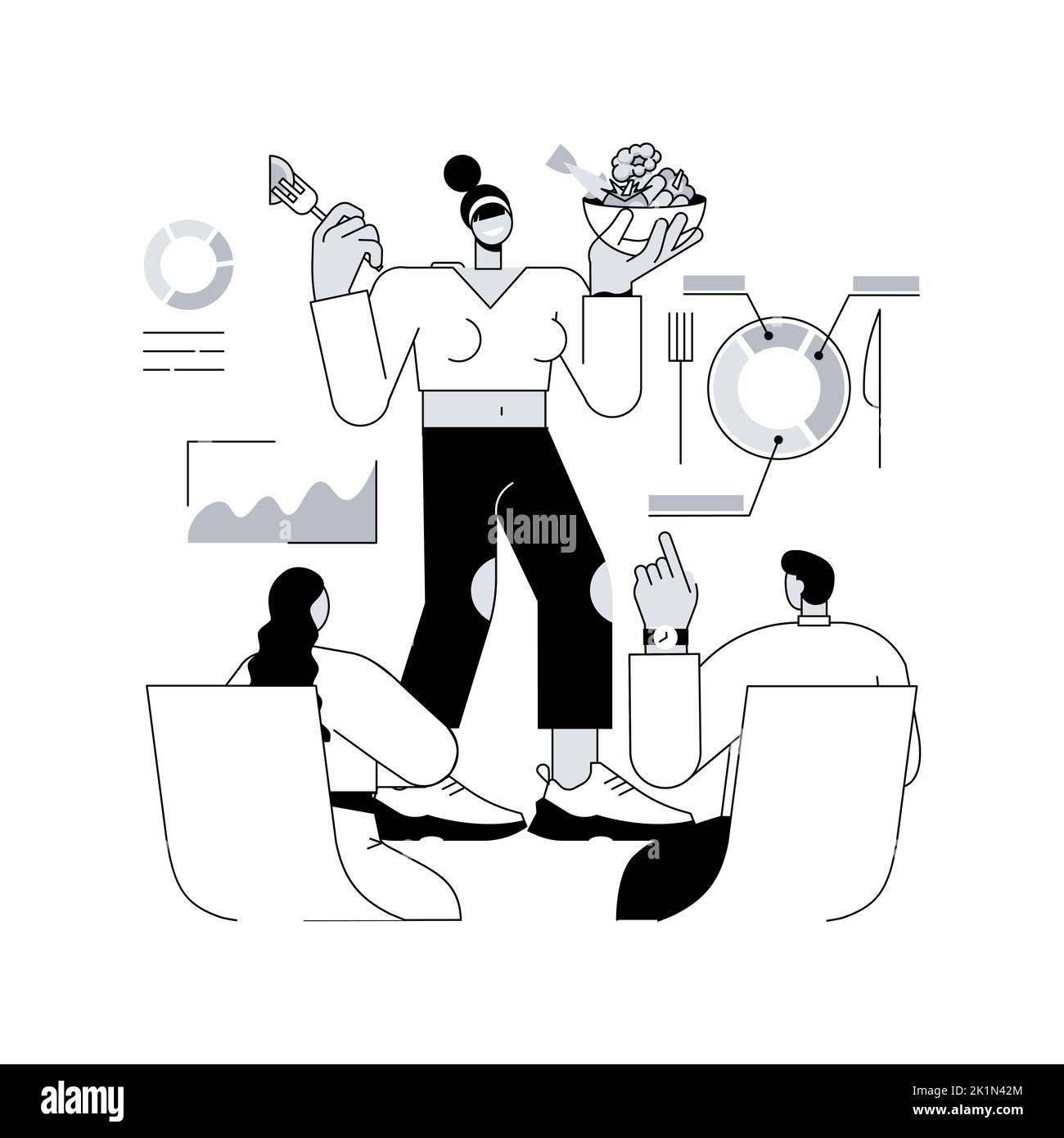 Health and nutrition workshop abstract concept vector illustration ...