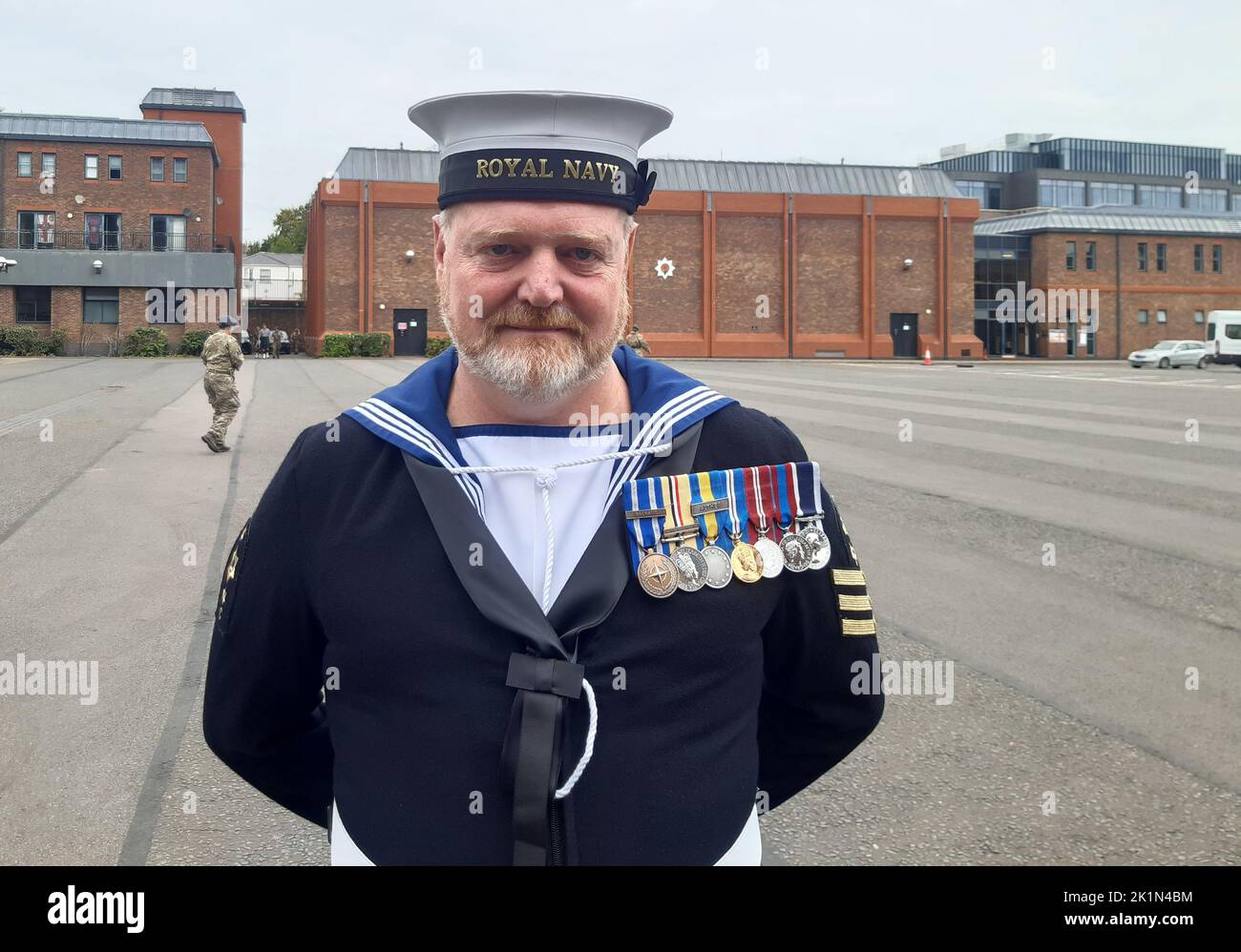 Royal Navy chef Leading Steward Andrew Lyons, 52, spoke of his pride at being among the military ...