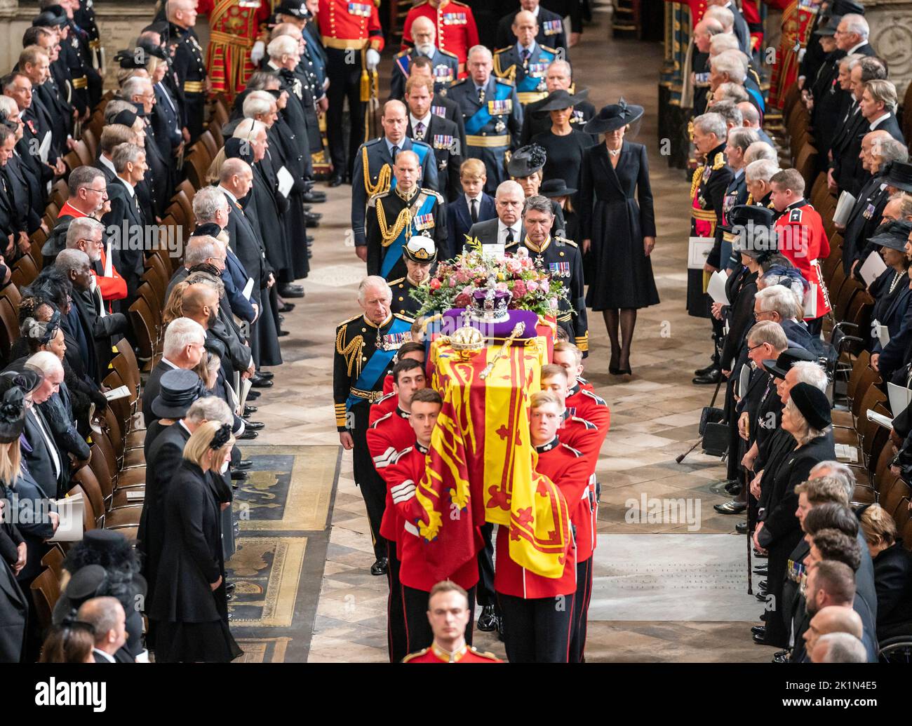 King Charles III, the Queen Consort, the Princess Royal, Vice Admiral ...