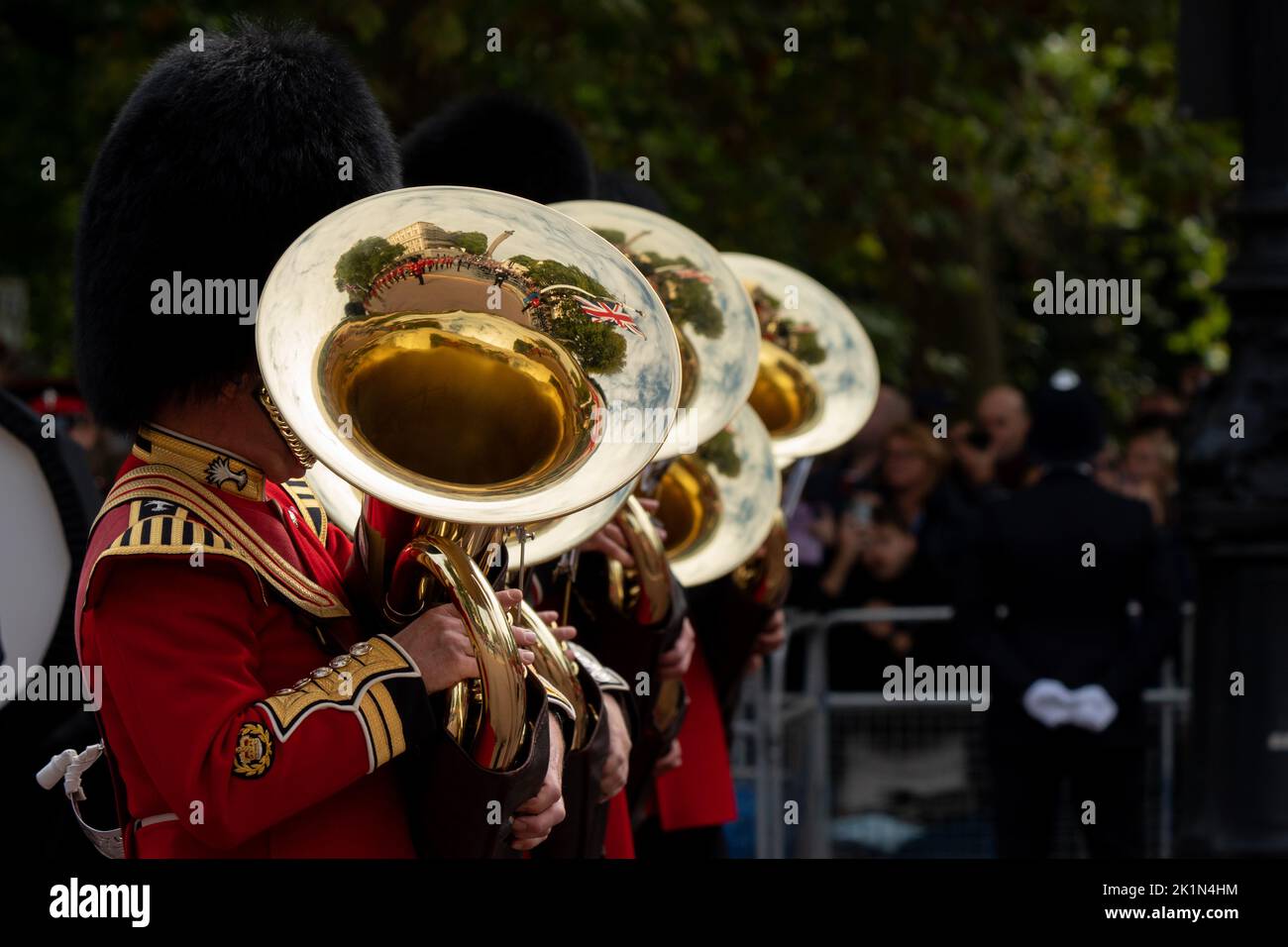 Images of the Marching Bands taking part in the The Queen Elizabeth II ...
