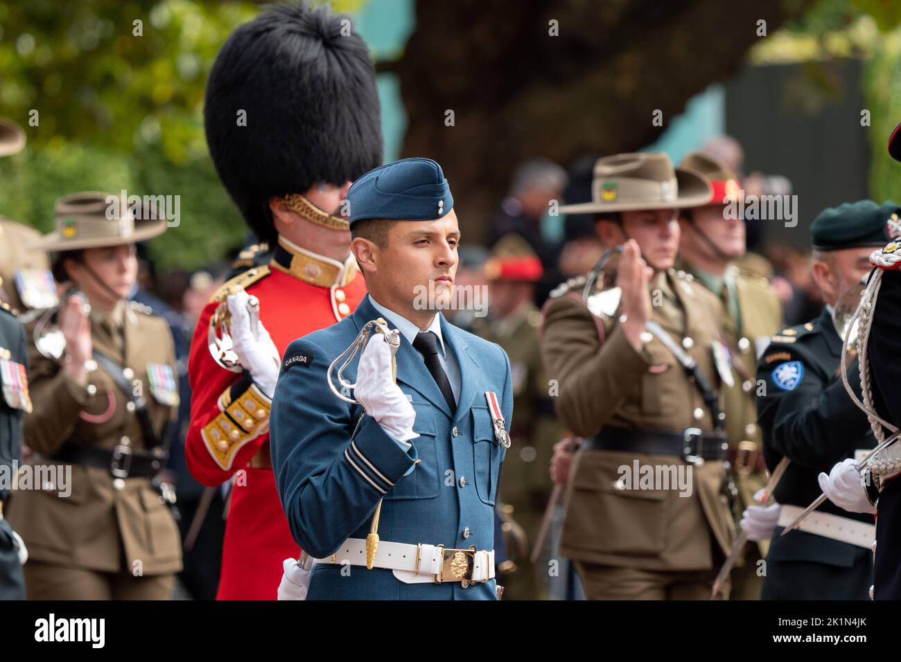 Images of the armed services during The Queen Elizabeth II state ...