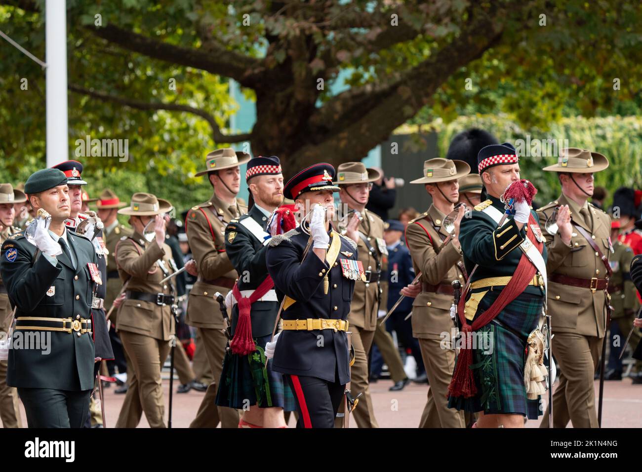 Images of the armed services during The Queen Elizabeth II state ...