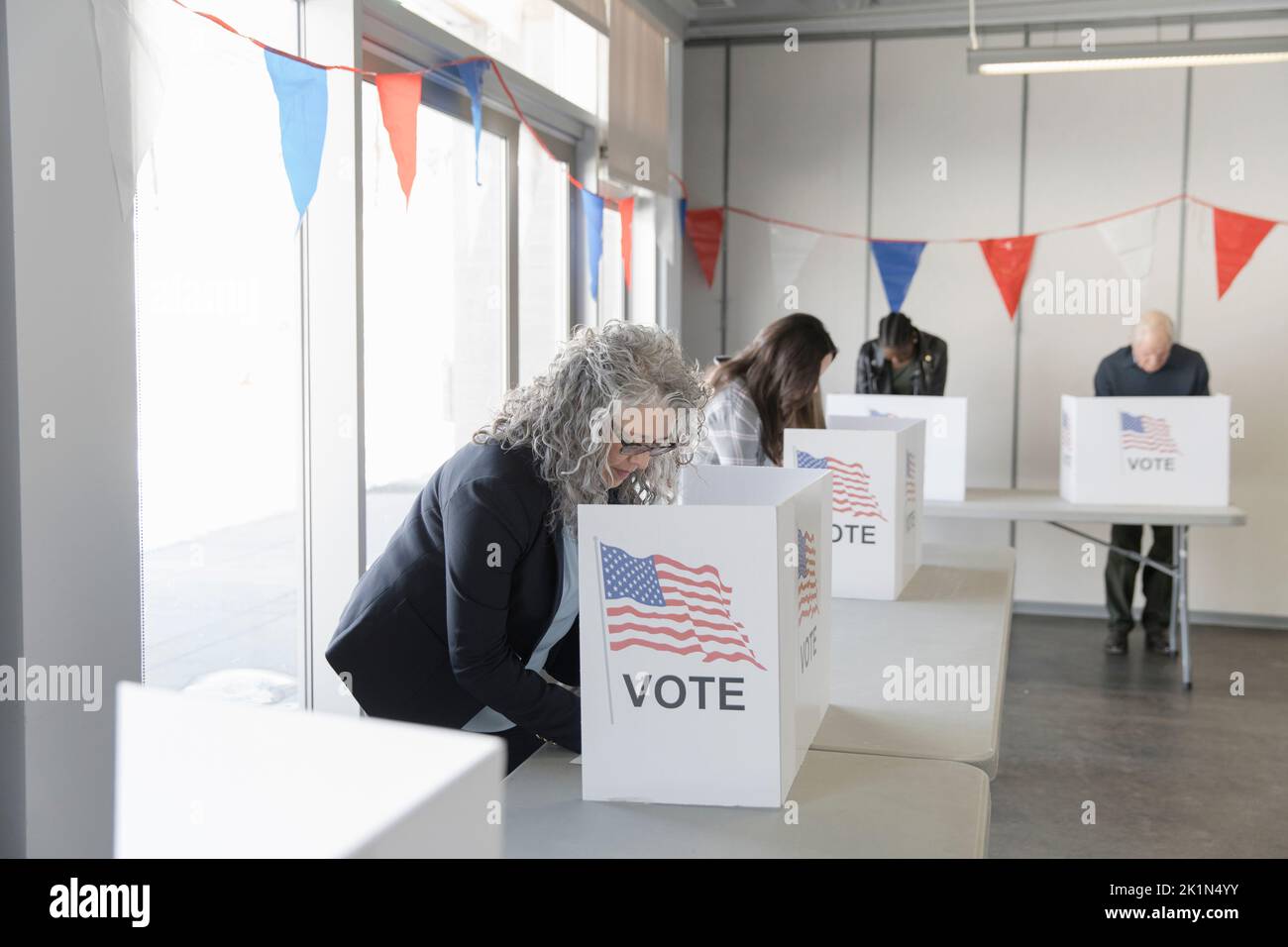 American booth hi-res stock photography and images - Alamy