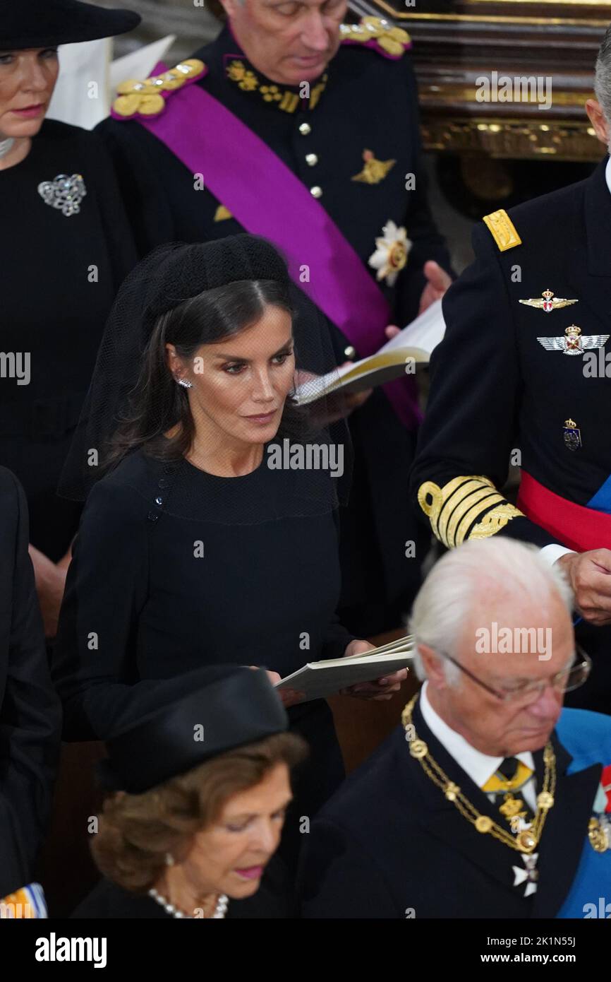 Queen letizia of spain funeral hi-res stock photography and images - Alamy