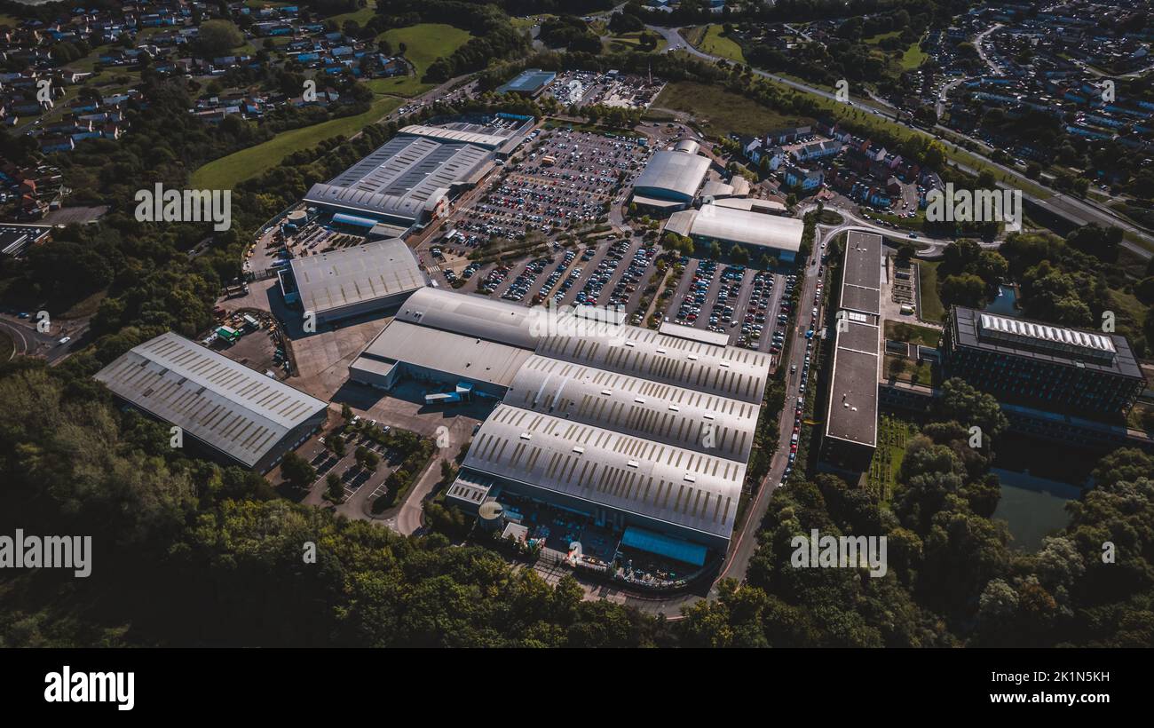 Aerial view from shopping mall Stock Photo - Alamy