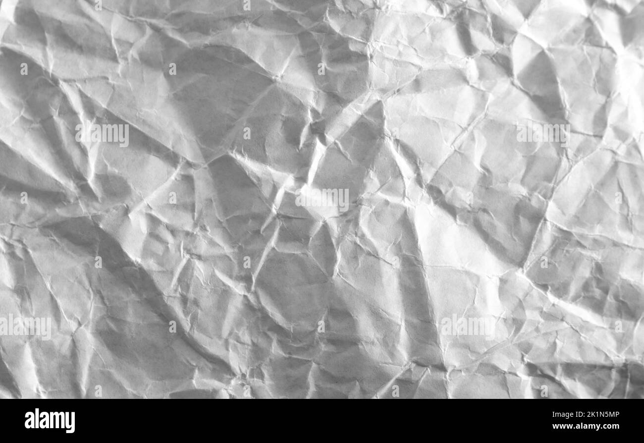 Texture crumpled paper, white paper Stock Photo - Alamy