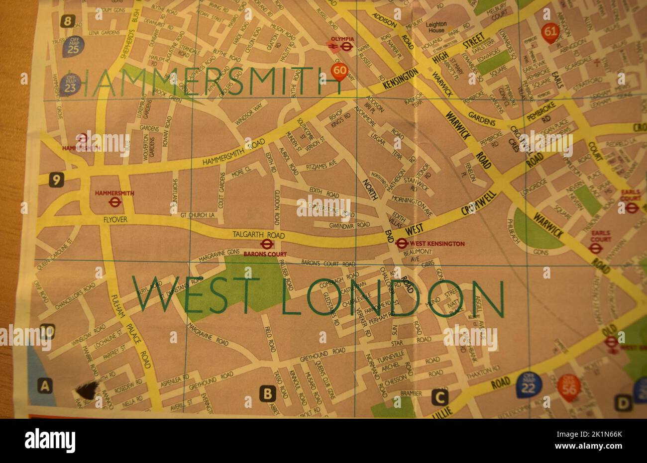 Central London map Stock Photo - Alamy