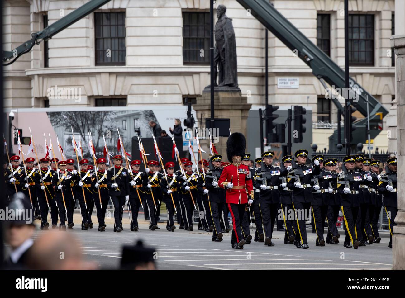 A Royal Guard seen marching together with other military army before ...