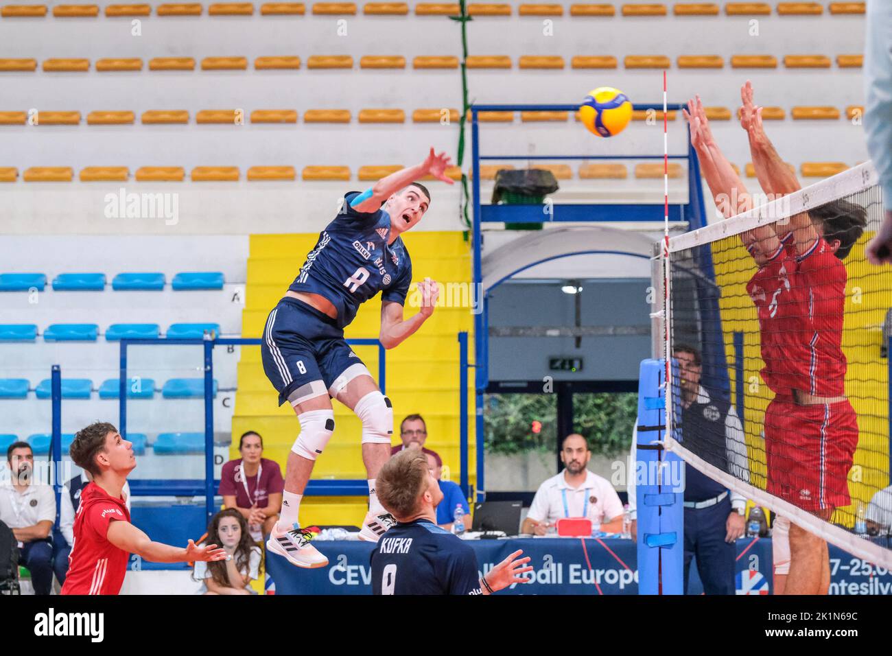 Spike of Tytus Nowik (POL) during U20 European Championship - Poland vs ...