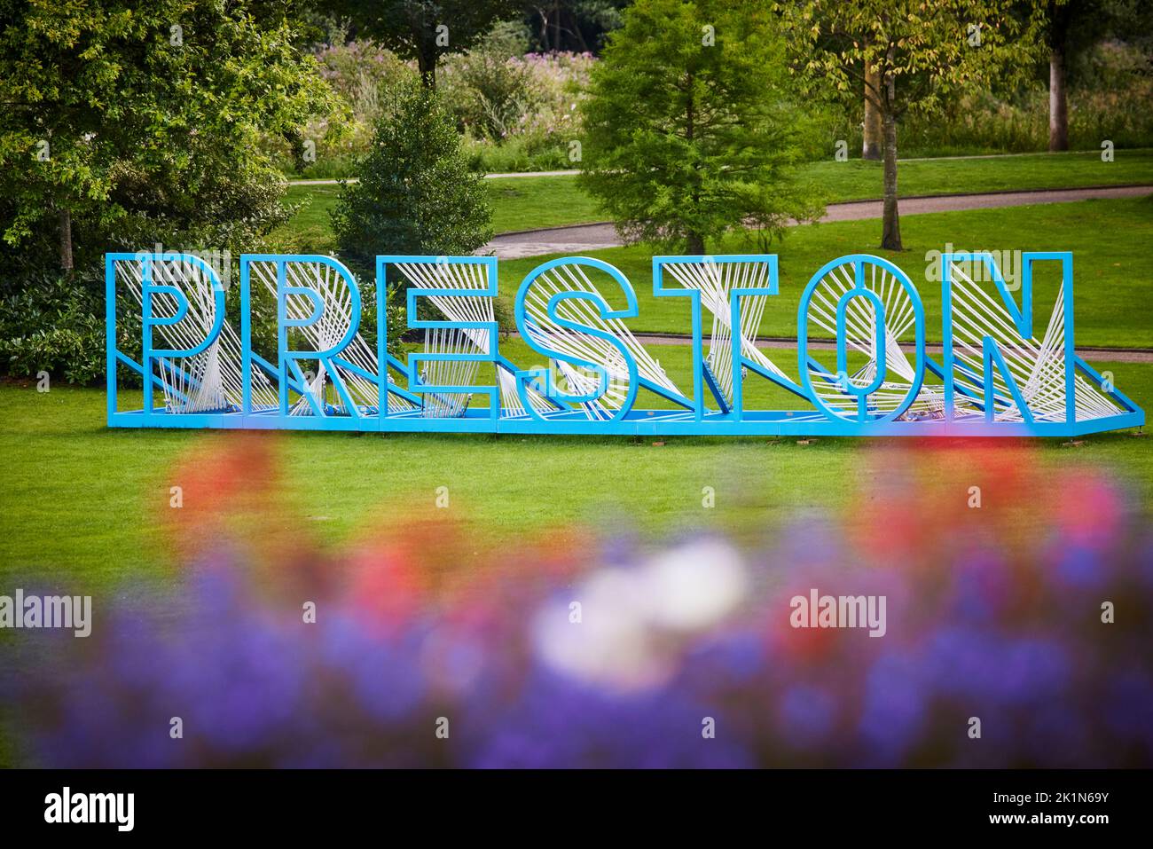 Preston town centre Avenham and Miller Park Stock Photo - Alamy