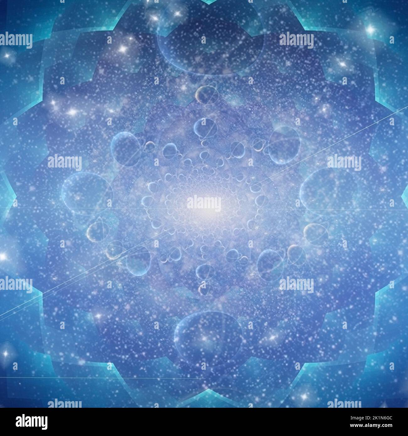 Surreal tunnel in eternal space. 3D rendering Stock Photo - Alamy