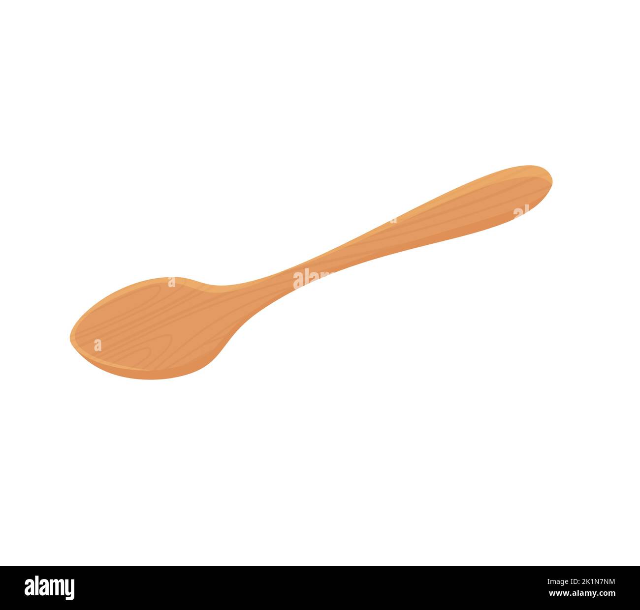 Spoon vector. Wood Spoon on white background. eps 10 Stock Vector Image ...