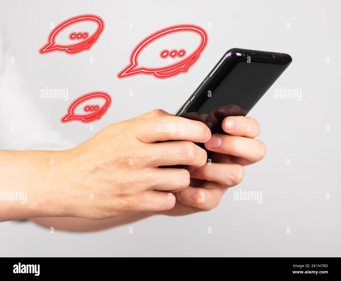 Woman Hands Holding Phone For Giving Or Responding To Negative Feedback woman-hands-holding-phone-for-giving-or-responding-to-negative-feedback
