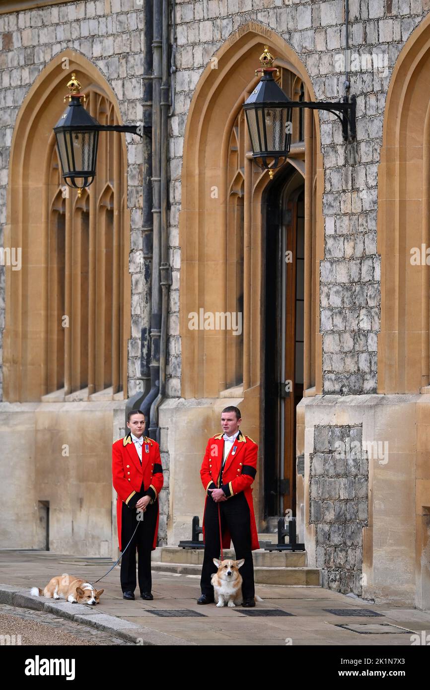 Queen balmoral walking hi-res stock photography and images - Alamy