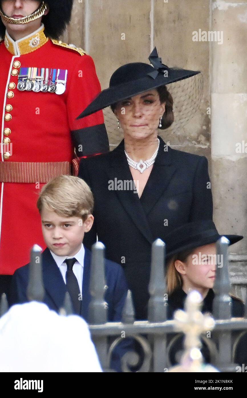 London, UK - 19th September 2022 Prince George, Catherine Princess of ...