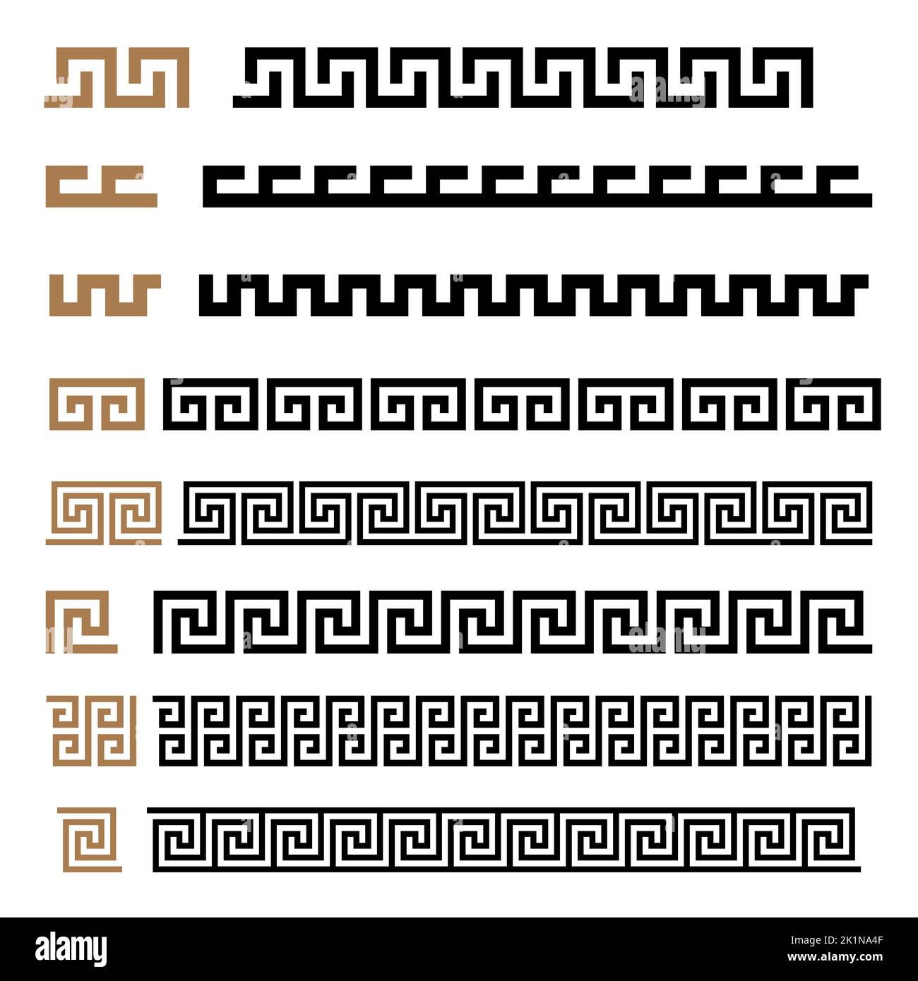 Ancient greek symbols graphic art vector elements hi-res stock ...