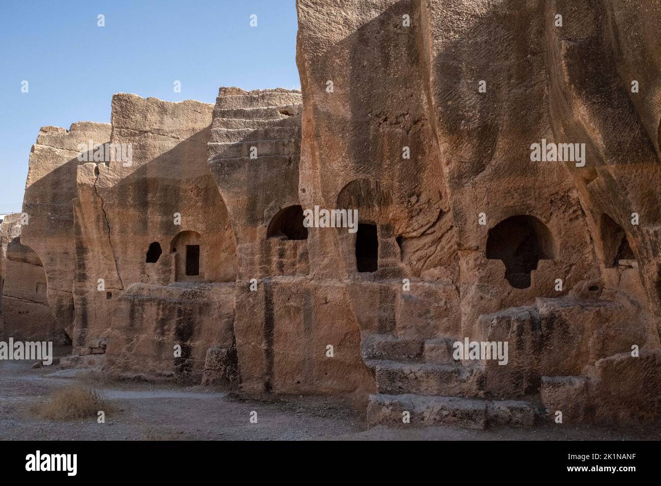 Settlements made of rock in the Ancient City. The city is thought to ...