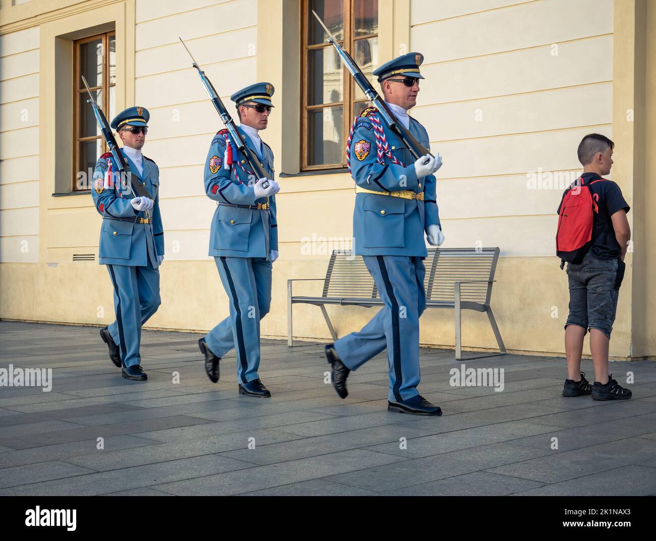 Prague, Czech Republic - June 2022: Changing the Guard ceremony at ...