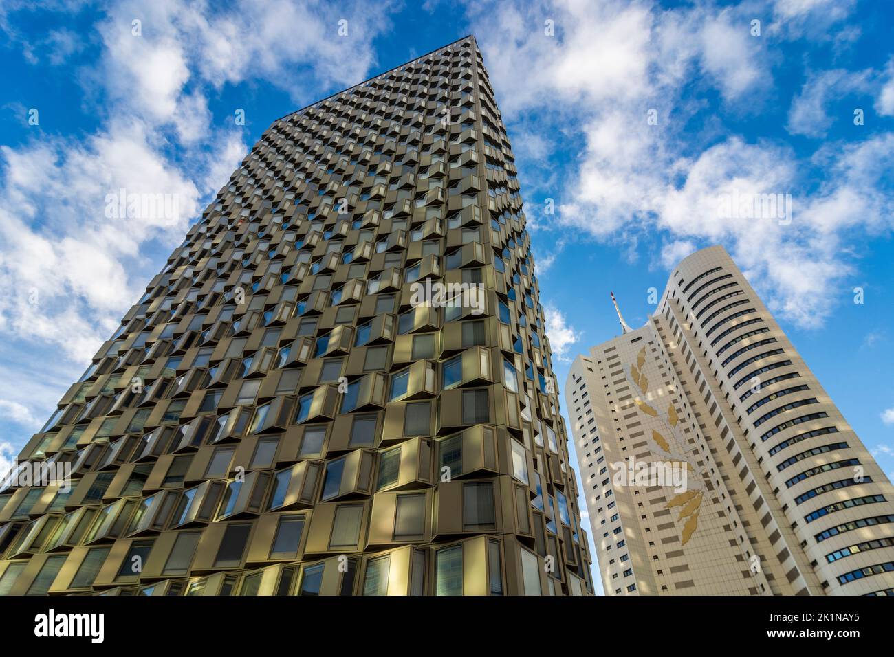 Wien, Vienna: DC Tower 3, high-rise Hochhaus Neue Donau in 22 ...