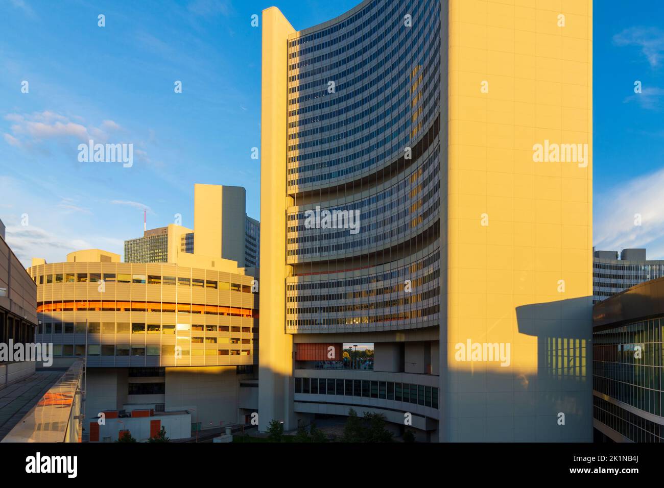 Wien, Vienna: United Nations UN building Vienna International Center ...