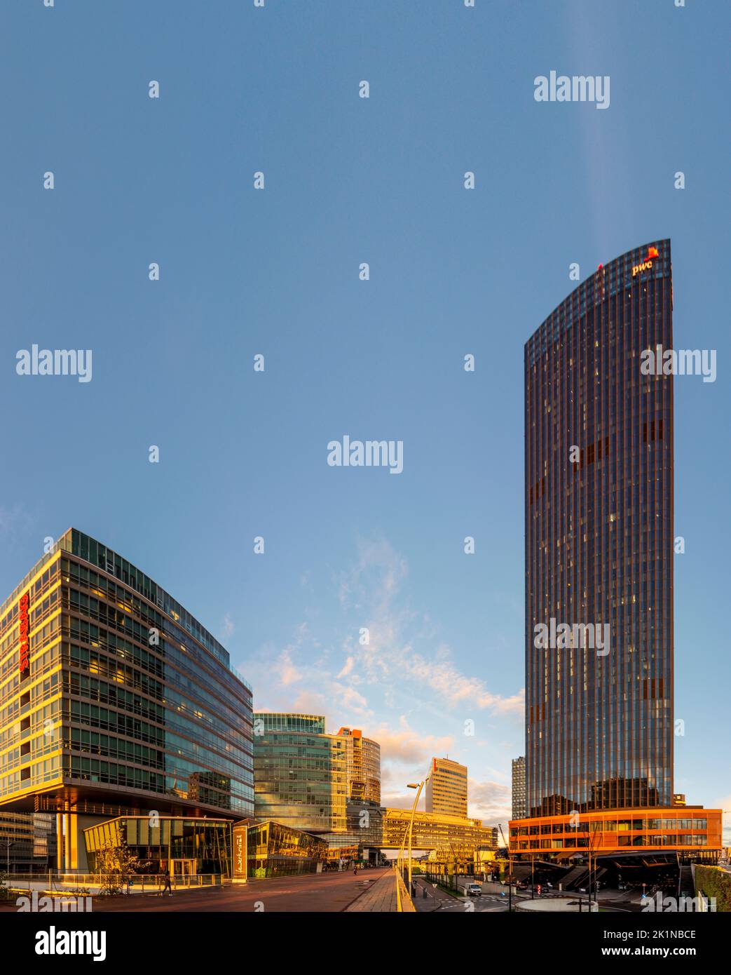 Wien, Vienna: Strabag Headquarters in Donaucity, DC Tower 1 in 22 ...