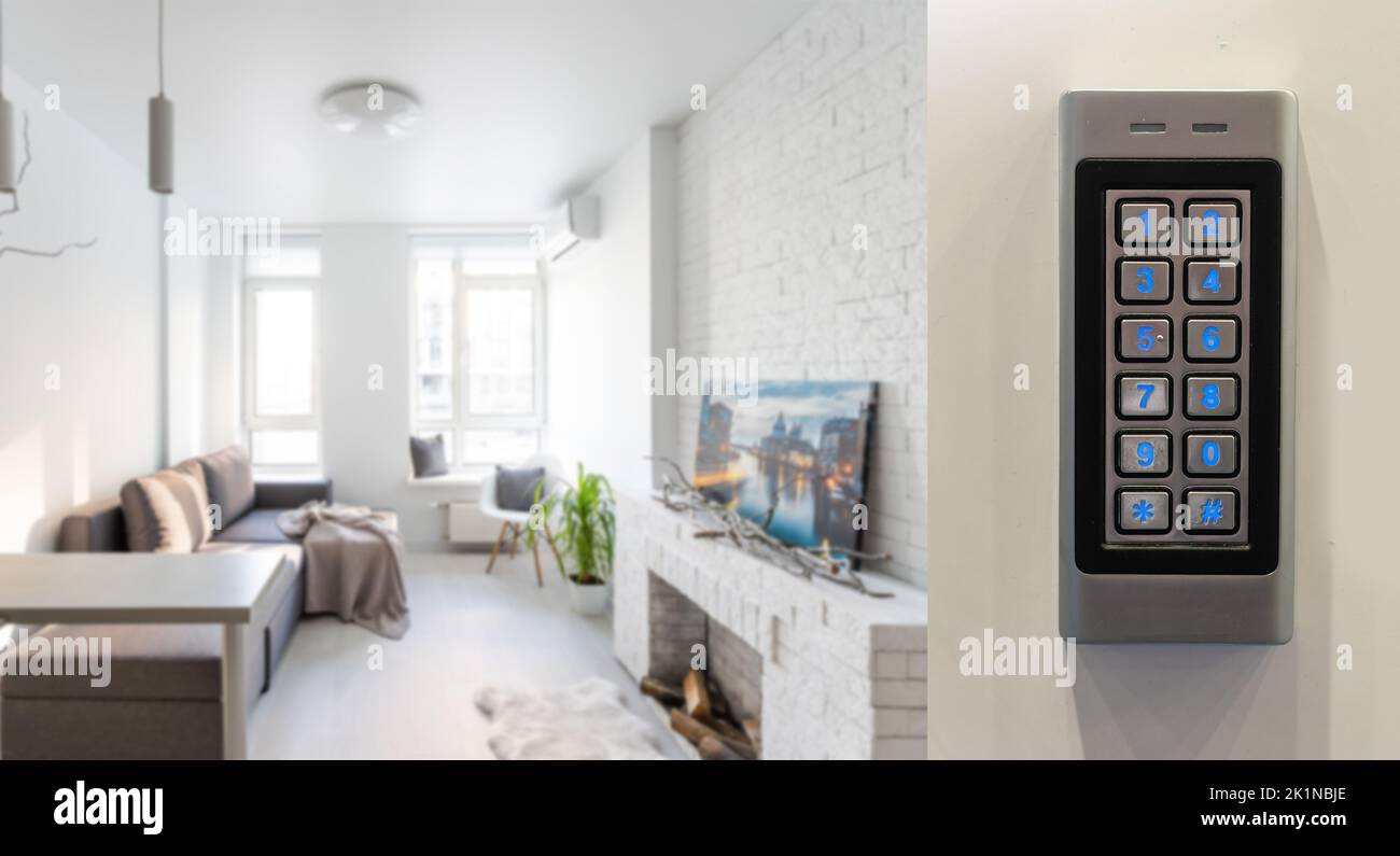 Intercom System With Keypad Camera And Speaker System At The Entrance