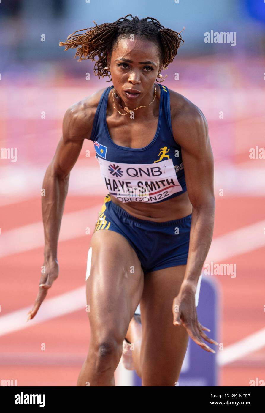 Yanique Haye-Smith of Turks and Caicos Islands competing in the women’s ...