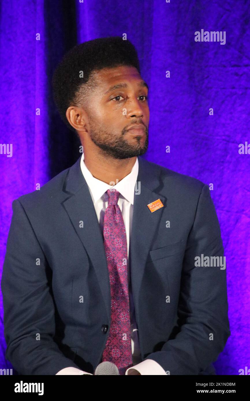 New York, NY, USA. 19th Sep, 2022. Baltimore Mayor, Brandon Scott at ...