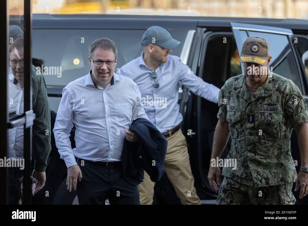 Norfolk, USA 20220919.Defense Minister Bjoern Arild Gram on the ...