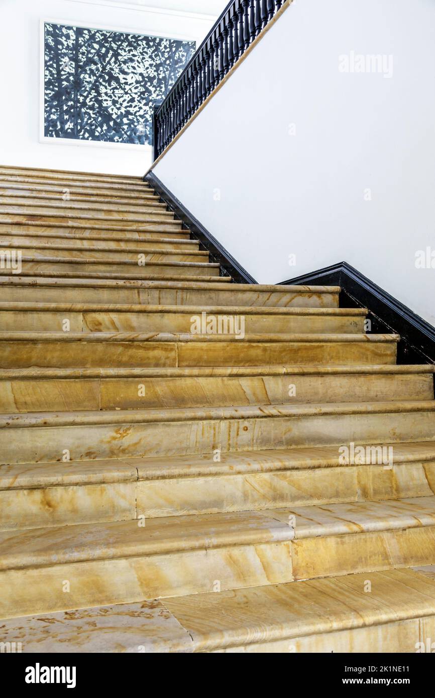 Art museum restored colonial house interior inside stairs steps ...