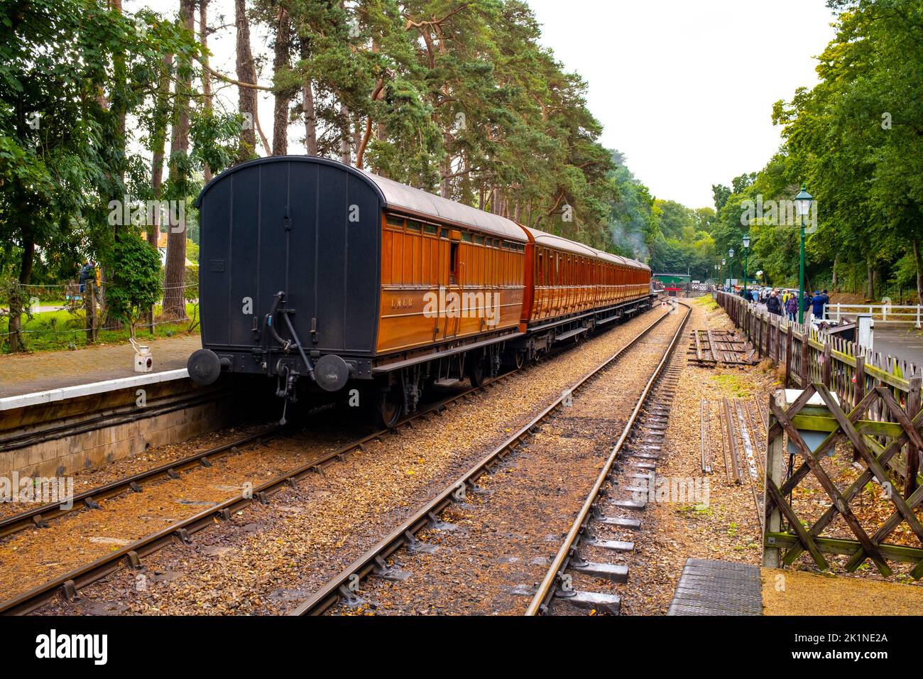 31. Traditional and vintage wooden passenger railway carriages on Holt ...