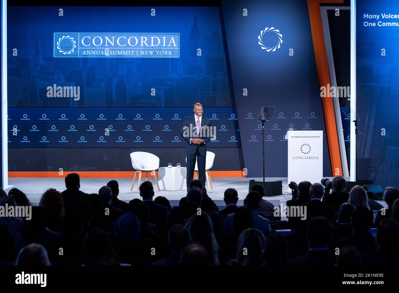 New York, NY - September 19, 2022: Mayor Eric Adams delivers keynote ...