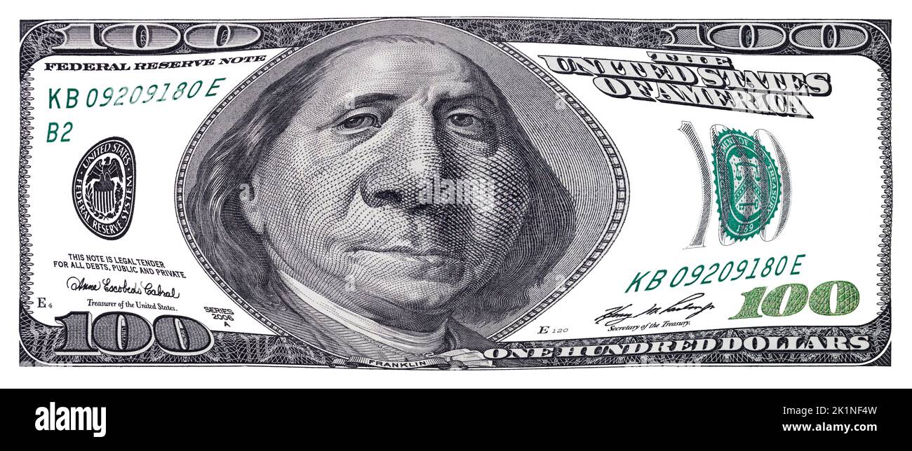 100 Dollar Bill Outline