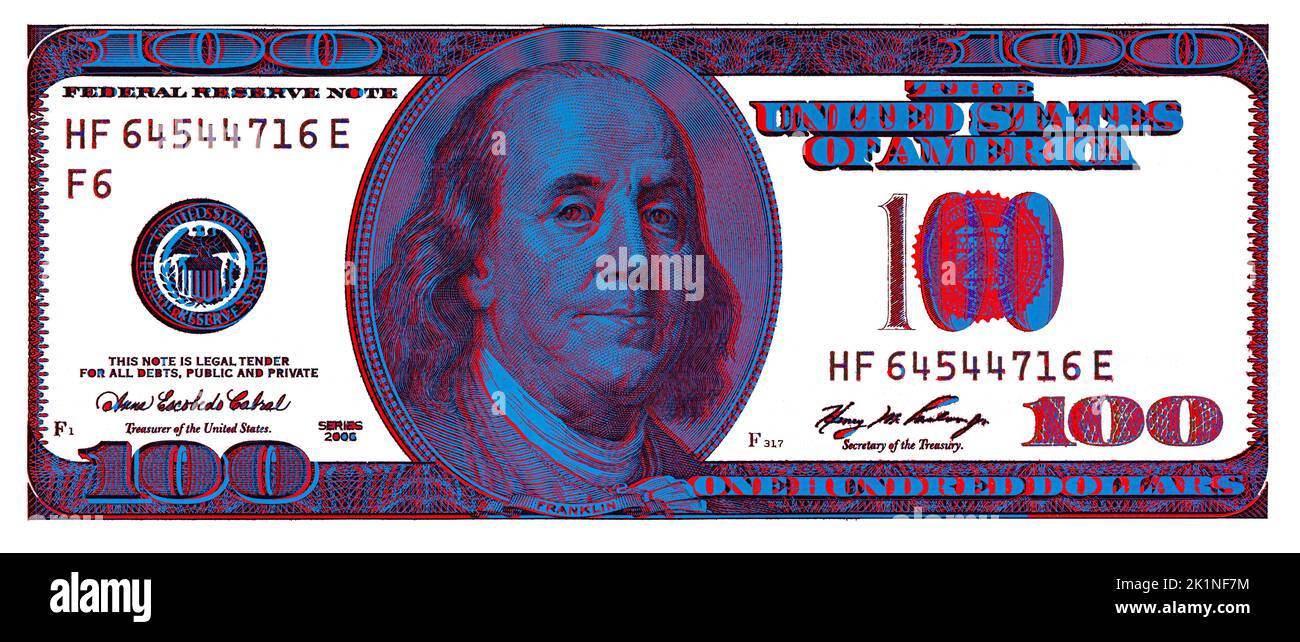 Transparent 100 US dollar banknote for design purpose Stock Photo - Alamy