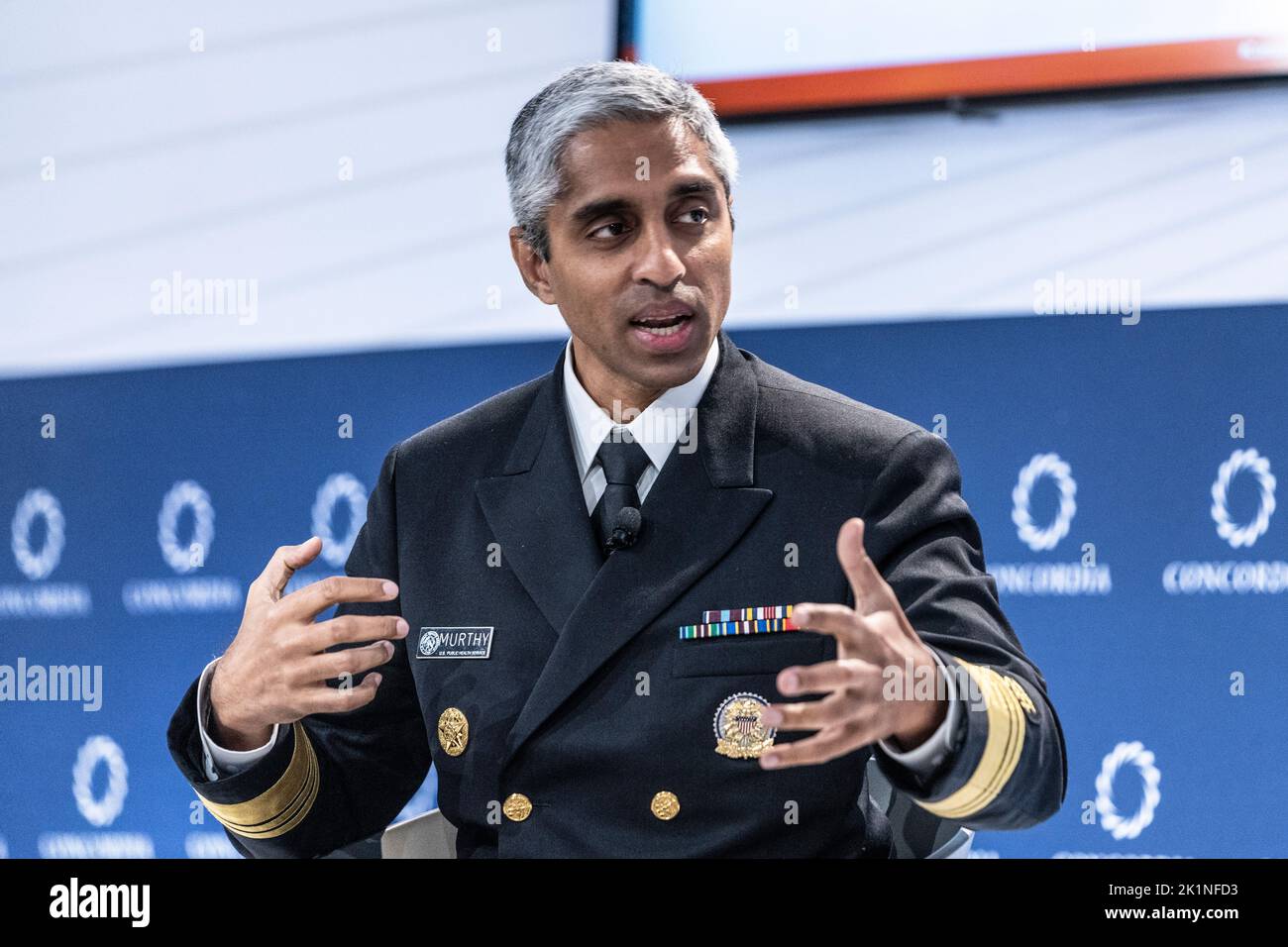 New York, NY - September 19, 2022: US Surgeon General Vivek Murthy in ...