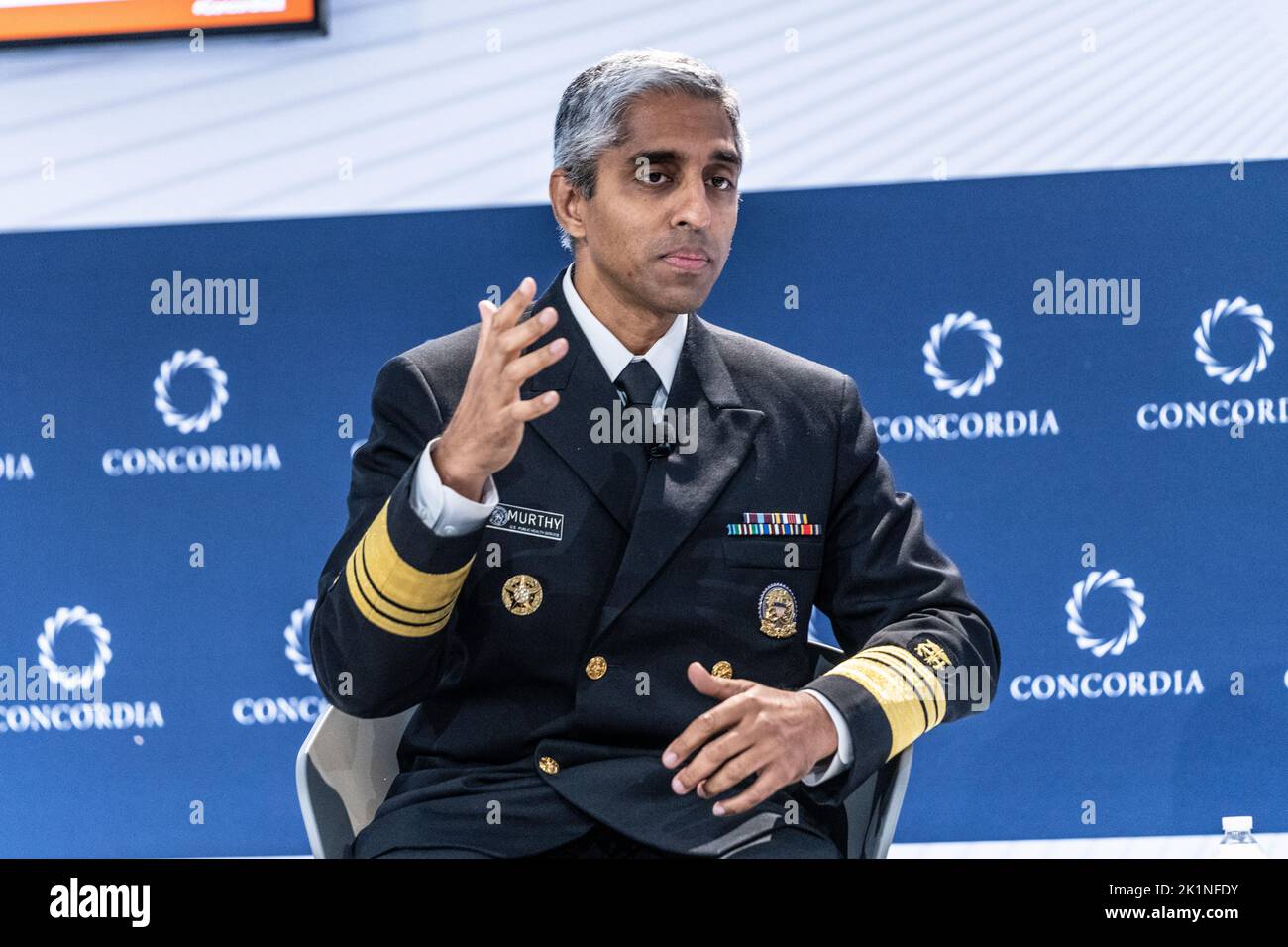 New York, NY - September 19, 2022: US Surgeon General Vivek Murthy in ...