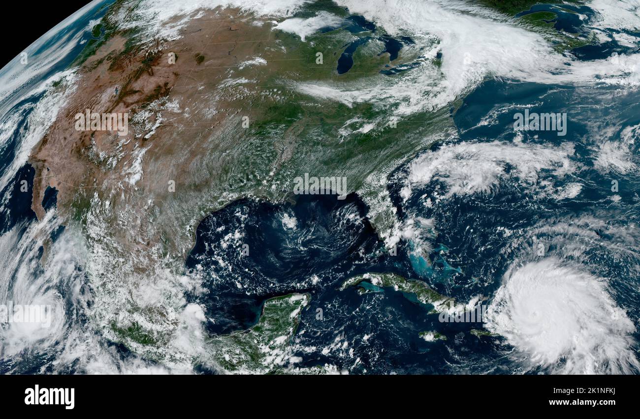 Modis Noaa, Earth Orbit. 19th Sep, 2022. MODIS NOAA, EARTH ORBIT. 19 September, 2022. Hurricane ...