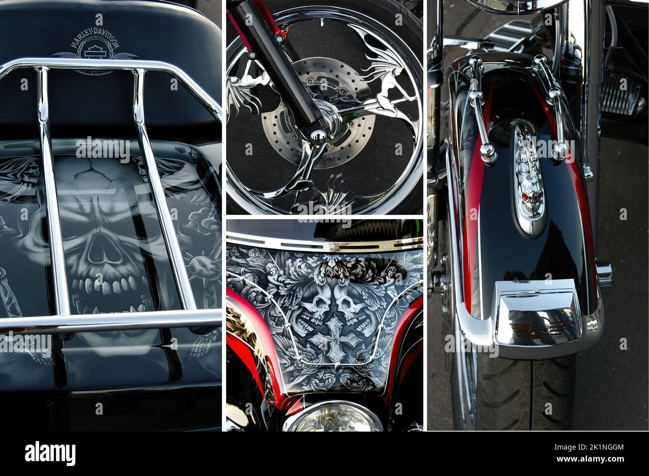 Details of some Beautiful Custom Harley-Davidson Motorcycles (2 Stock ...