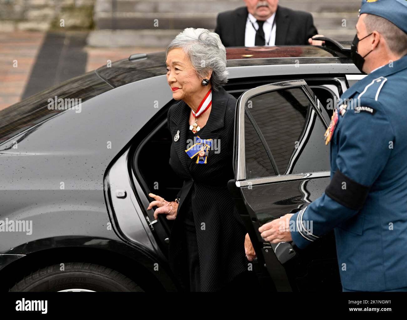 Former governor general Adrienne Clarkson arrives at Christ Church ...