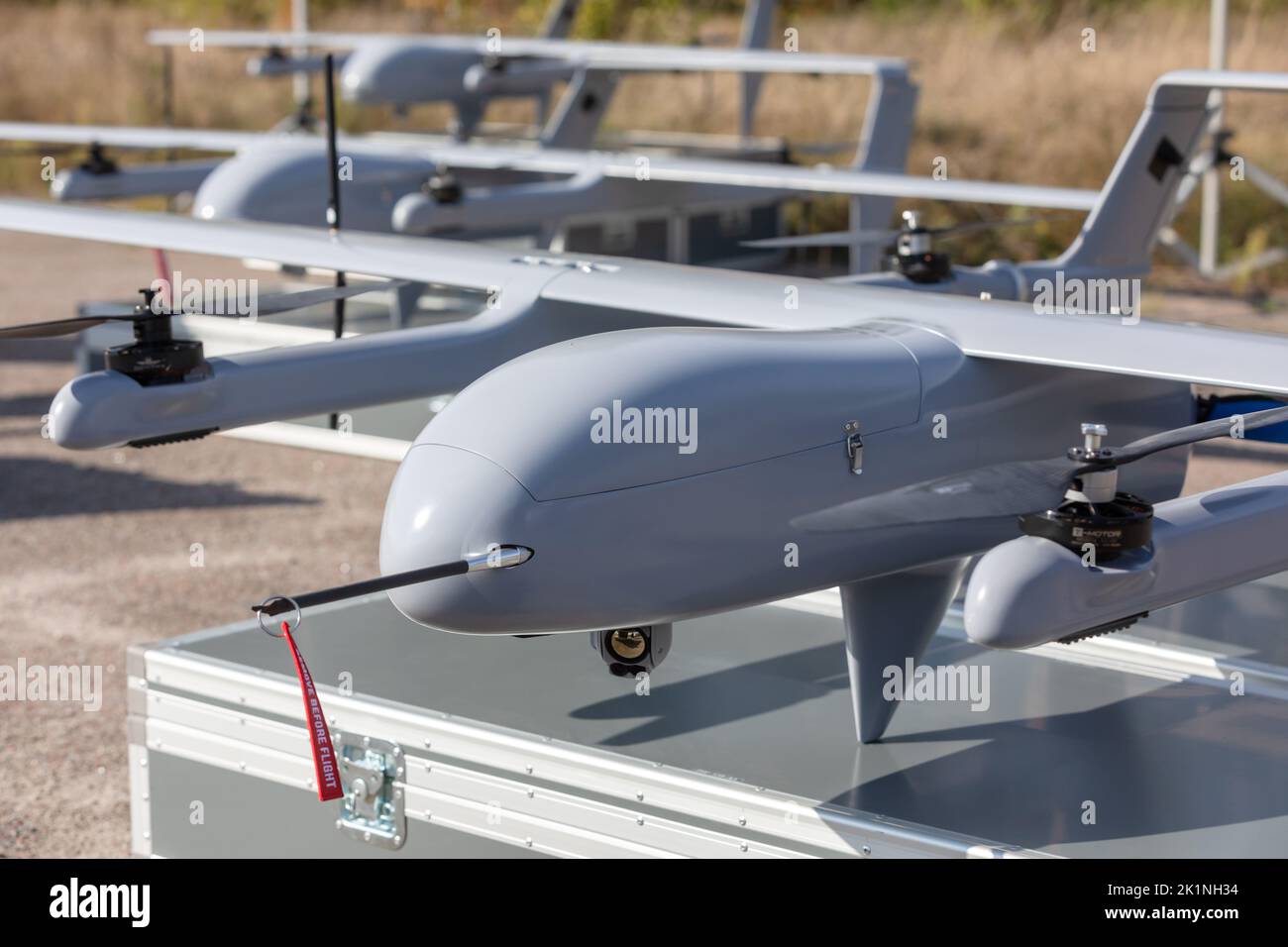Kyiv, Ukraine. 16th Sep, 2022. A Poseidon reconnaissance drone is seen ...
