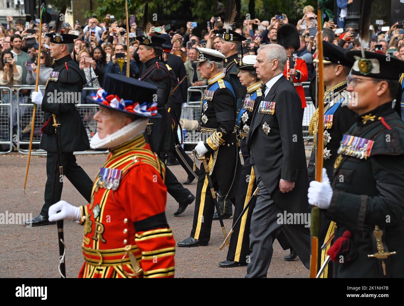 Funeral ceremony for Queen Elizabeth II at Westminster Abbey. King ...