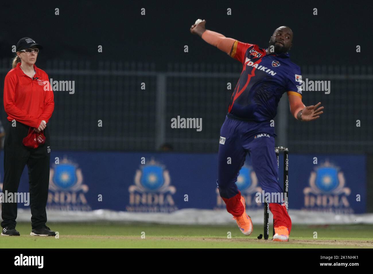 India Capitals' player and former West Indies cricketer Ashley Nurse ...